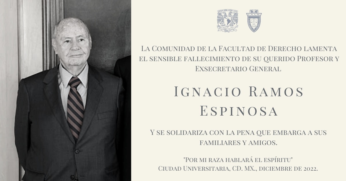 Obituario para el maestro Ignacio Ramos Espinosa (1940 – 2022) « Iusnava